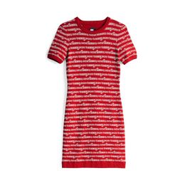 Tommy Jeans Kleid 'Mini Jumper' Damen Gr&ouml;&szlig;e S rot / wei&szlig;