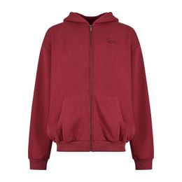 Karl Kani Sweatjacke 'Essential' Herren Gr&ouml;&szlig;e S bordeaux / schwarz