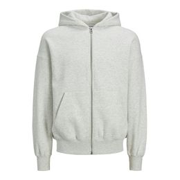Jack & Jones Jack & Jones Zip-Up Hoodie 'JJEUrban Edge' male Grey size 3XL
