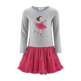 happy girls Dress girl Grey size 104/110