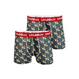 Unabux Boxer shorts ' BLACK WHITE RABBIT ' male Brown size L