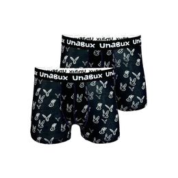 Unabux Boxer shorts ' BLACK WHITE RABBIT ' male Black size XXL