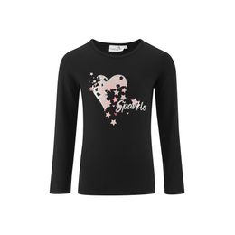 happy girls Shirt 'Sparkle' girl Black size 152/158