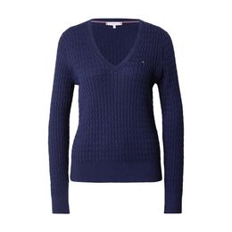 Tommy Hilfiger Pullover 'Cable' Damen Größe XL navy / dunkelblau / rot / weiß
