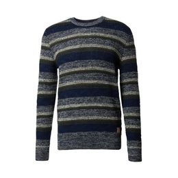Key Largo Pullover 'MST BASEL' Herren Gr&ouml;&szlig;e XL dunkelblau / oliv / wei&szlig;