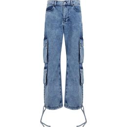 PEQUS Cargo Jeans female Blue size XL