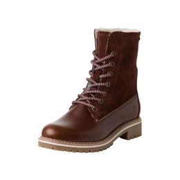 Tamaris Schn&uuml;rstiefelette Damen Gr&ouml;&szlig;e 36 kastanienbraun Winterschuhe