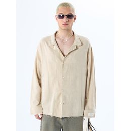 Vamos Clo Button Up Shirt male Beige size S