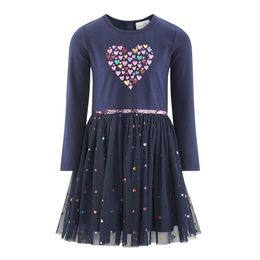 happy girls Kleid M&auml;dchen Gr&ouml;&szlig;e 122 navy / t&uuml;rkis / pastellgelb / rosa