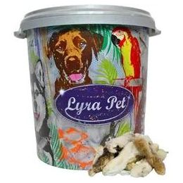 5 kg LYRA PET® Kaninchenpfoten mit Fell in 30 L Tonne