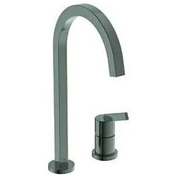 Ideal Standard Gusto Küchen-2-Loch-Armatur BD423A5 magnetic grey, mit hohem eckigen Rohrauslauf