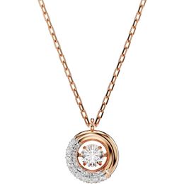 Kette mit Anhänger Swarovski "Schmuck Geschenk Halskette Dextera, 5692257" Halsketten Gr. Metall, Länge: 45 cm, weiß (roségoldfarben, metallfarben, kristallweiß) Damen mit Swarovski Zirkonia (synth.)