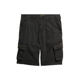 Superdry Shorts Herren Baumwolle, schwarz