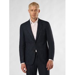 Strellson Baukasten-Sakko mit Leinen-Anteil Herren Slim Fit gemustert, marine