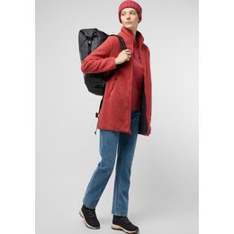 Funktionsmantel Jack Wolfskin "HIGH CURL COAT W", Damen, Gr. XS, rot (rot, coral), Hauptmaterial: 100% Polyester; Futter: 100% Polyester (recycled), Mäntel