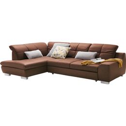 Ecksofa, B:292cm H:89cm T:212cm, braun, SET ONE BY Musterring, 100% Polyester, Wohnzimmer, Sofas, "SO 1200 inkl. Sitztiefen- & Rückenverstellung für