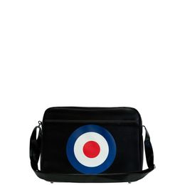 logoshirt Damen Schultertasche "Target", schwarz, Kunstfaser, bedruckt, mehrfarbig, Taschen, mit Target Motiv-Druck auf der Front