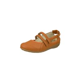 Natural Feet Damen Ballerina "Josi", Gr. 43, braun, Leder, Schuhe, mit stoßhemmender Laufsohle