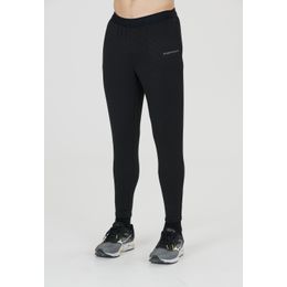 Endurance Herren Sporthose "Baremo", schwarz, Gr. M, unifarben, 100% Polyester, Hosen, im gerippten Design