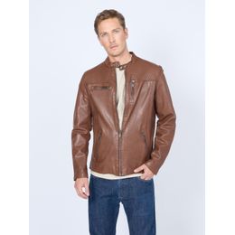 Mustang Herren Lederjacke "31021310", braun, Gr. L, Obermaterial: 100% Lammleder; Innenfutter: 100% Baumwolle; &Auml;rmelfutter: 100% Polyester, Jacken