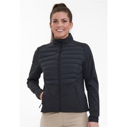 Endurance Damen Laufjacke "Beistyla", schwarz, Gr. 36, kariert, unifarben, 100% Nylon, Jacken, mit wasserdichter Funktion