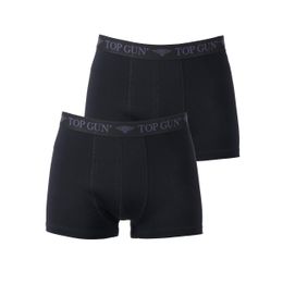 Top Gun Herren Boxershorts "Doppelpack TGUW001", Gr. XXL, schwarz, Obermaterial: 95% Baumwolle, 5% Elastan, Unterhosen