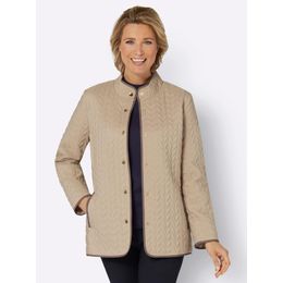 Classic Basics Damen Steppjacke, beige, Gr. 40, unifarben, 100% Polyester, Wattierung:100% Polyester, Jacken