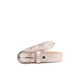 Damen Lederg&uuml;rtel "Schmetterling", rosa, Basic, Gr. M, Collezione Alessandro, unifarben, Leder, G&uuml;rtel, 2,5cm Echt Leder, Made in Italy