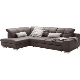 Ecksofa, B:292cm H:89cm T:212cm, grau, SET ONE BY Musterring, 100% Polyester, Wohnzimmer, Sofas, "SO 1200 inkl. Sitztiefen- & Rückenverstellung für