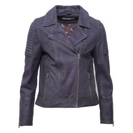 Maze Damen Lederjacke "42021147", blau, Gr. S, Obermaterial: 100% Lammleder; Innenfutter: 100% Baumwolle; &Auml;rmelfutter: 100% Polyester, Jacken