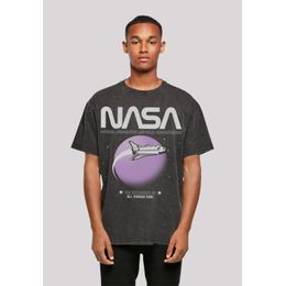 F4NT4STIC Damen T-Shirt "NASA Shuttle Orbit", schwarz, Gr. M, Obermaterial: 100% Baumwolle, Shirts, Print
