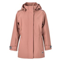 ZIGZAG Jungen Outdoorjacke "Rubina", rosa, Gr. 110, unifarben, 100% Polyester, Jacken, mit 5.000 mm Wassersäule