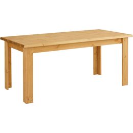 Esstisch Home Affaire, B:180cm H:74,6cm T:90cm, beige, Garten, Tische, "Ixo", Mit 2 dekorativ geschwungenen Oberplatten.. Hochwertige Verarbeitung