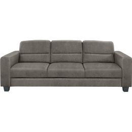 3-Sitzer Trendmanufaktur, B:232cm H:85cm T:92cm, braun, Sofas, "Chamber mit hohem Sitzkomfort", in zeitloser Optik, Kopfstützen optional bestellbar