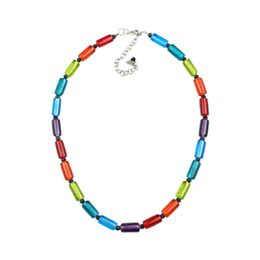 Damen Kette mit Anhänger "Sintra", bunt, Basic, Collezione Alessandro, Glas, Halsketten, aus länglichen Glasperlen