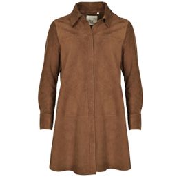 Maze Damen Ledermantel "42021161", braun, Gr. XS, Obermaterial: 100% Ziegenveloursleder; Futter: 100% Baumwolle, M&auml;ntel