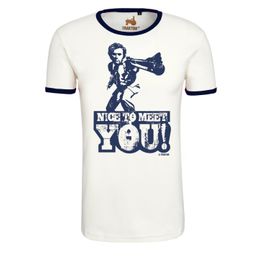 logoshirt Herren T-Shirt "Dirty Harry – Nice To Meet You", bunt, Gr. M, unifarben, 100% Baumwolle, Shirts, mit coolem Print