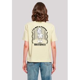 F4NT4STIC Damen T-Shirt "Pinocchio Heroes of Childhood", gelb, Gr. XS, Obermaterial: 100% Baumwolle, Shirts, Nostalgie, Retro Print, Kinderserie