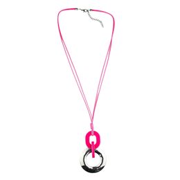 Damen Lange Kette "Neon", pink, Basic, Collezione Alessandro, Metall, Halsketten, Band in Neonfarbe