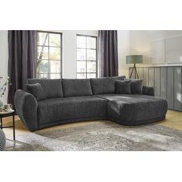 Jockenhöfer Ecksofa, B:325cm T:110cm, grau, JOCKENHÖFER GRUPPE, Korpus: 100% Polyester;Kissen: 100% Polyester, Sofas, "Laguna L-Form mit Federkernpolsterung", in