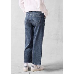 Cecil Damen Loose-fit-Jeans, blau, Gr. 36, unifarben, Jeans, 78% Baumwolle, 20% Polyester, 2% Elasthan, Jeans, 5-Pocket-Style
