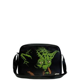 logoshirt Damen Schultertasche "Yoda - Krieg der Sterne", schwarz, Lederimitat, bedruckt, Taschen, mit coolem Yoda-Frontprint