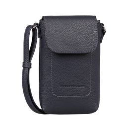 Tom Tailor Damen Handytasche "Elis", blau, Polyurethan, clean, gepflegt, gepr&auml;gtes Muster, unifarben, Taschen, aus weich gek&ouml;rntem Lederimitat