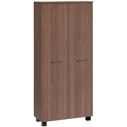 Midischrank Welltime, B:60cm H:130cm T:27cm, braun, MDF, Badezimmer, Schränke, "Trento, verschiedene Ausführungen und Farben", Badmöbel, Badschrank,