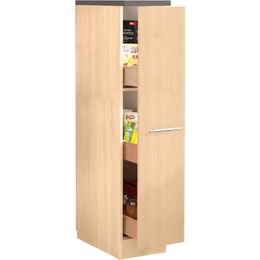 Apothekerschrank KOCHSTATION, B:30cm H:144cm T:60cm, braun, K&uuml;che, Schr&auml;nke, "KS-Toledo"