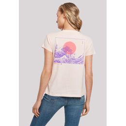 F4NT4STIC Damen T-Shirt "Kanagawa Welle Japan", pink, Gr. XXL, Obermaterial: 100% Baumwolle, Shirts, Print