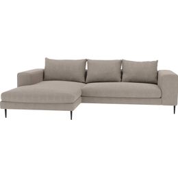 Ecksofa Inosign, B:324cm H:83cm T:170cm, grau, 92% Polyester 8% Nylon, Wohnzimmer, Sofas, "Aurora, L-Form, mit extra breiter Recamiere, 324 x 170 cm