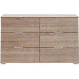 Schubkastenkommode wimex, B:130cm H:83cm T:41cm, braun, Sideboards, "Easy"