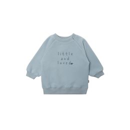 Liliput M&auml;dchen Sweatshirt "little and loved", blau, Gr. 110, bedruckt, 80% Baumwolle, 20% Polyester, Sweatshirts, aus weichem Baumwoll-Material