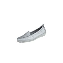 Natural Feet Damen Slipper "Aurelia", Gr. 43, silber, Leder, Schuhe, in tollem Design